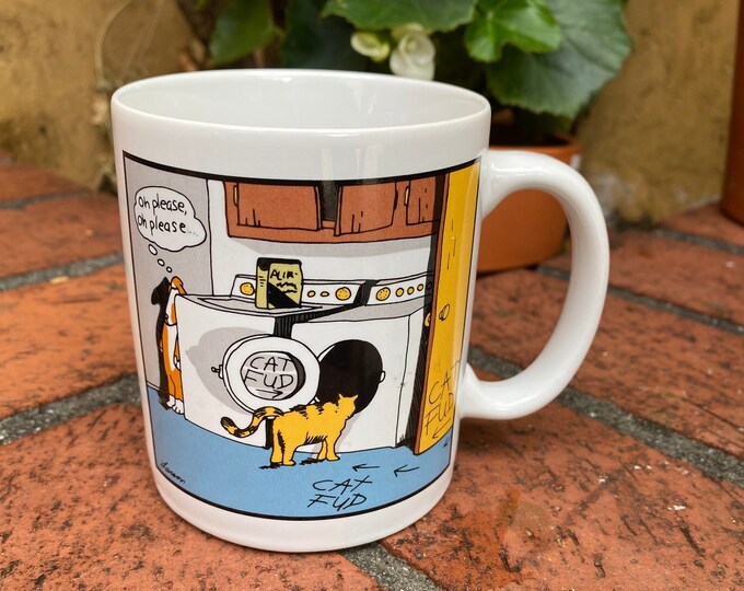 1980's the Far Side Cat Fud Mug Gary Larson - Etsy