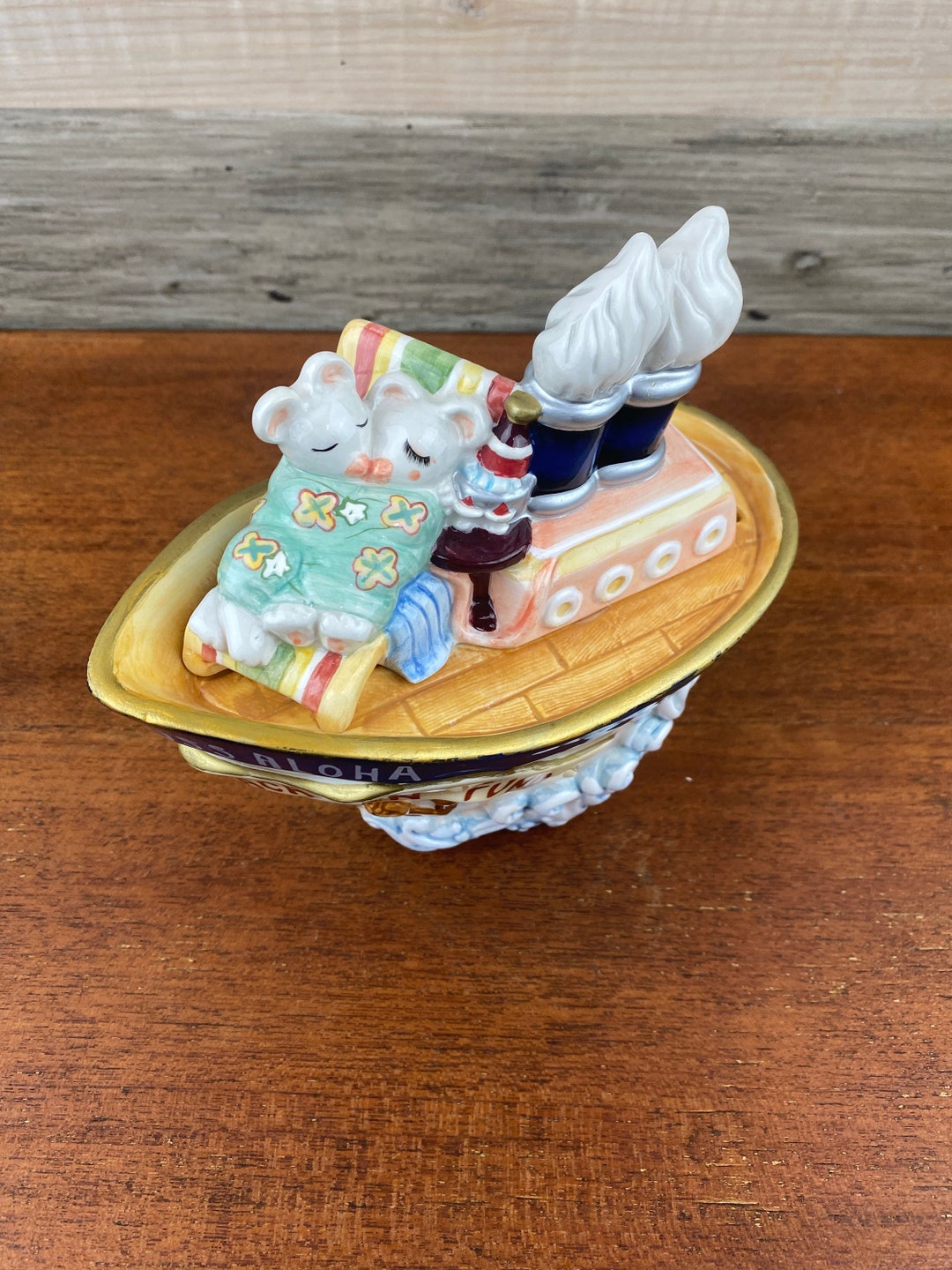 Fitz and Floyd USS Aloha Mouse Vacation Fund Bank - Etsy