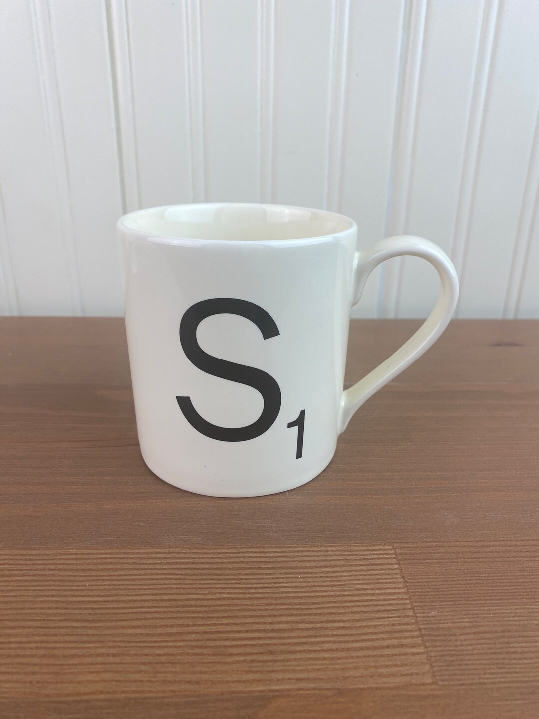 Scrabble Letter S Mug, Scarbble Game Mug - Etsy
