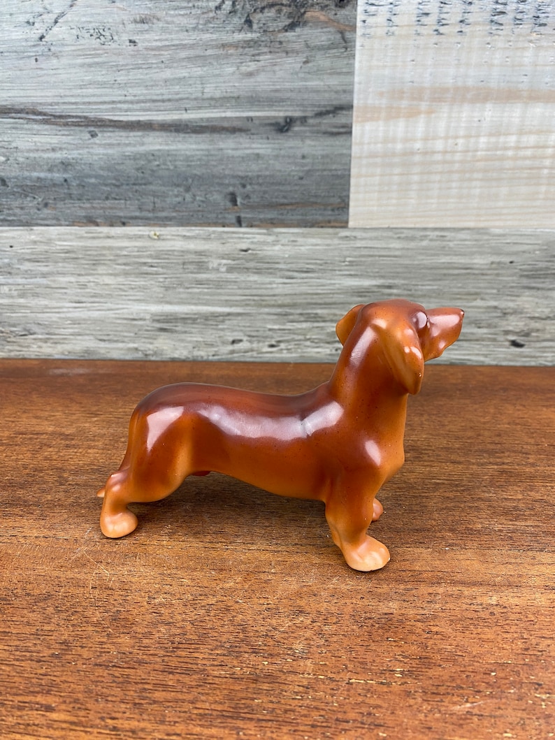 Goebel Dachshund Dog Figurine Germany Glazed Porcelain Collectable Art ...