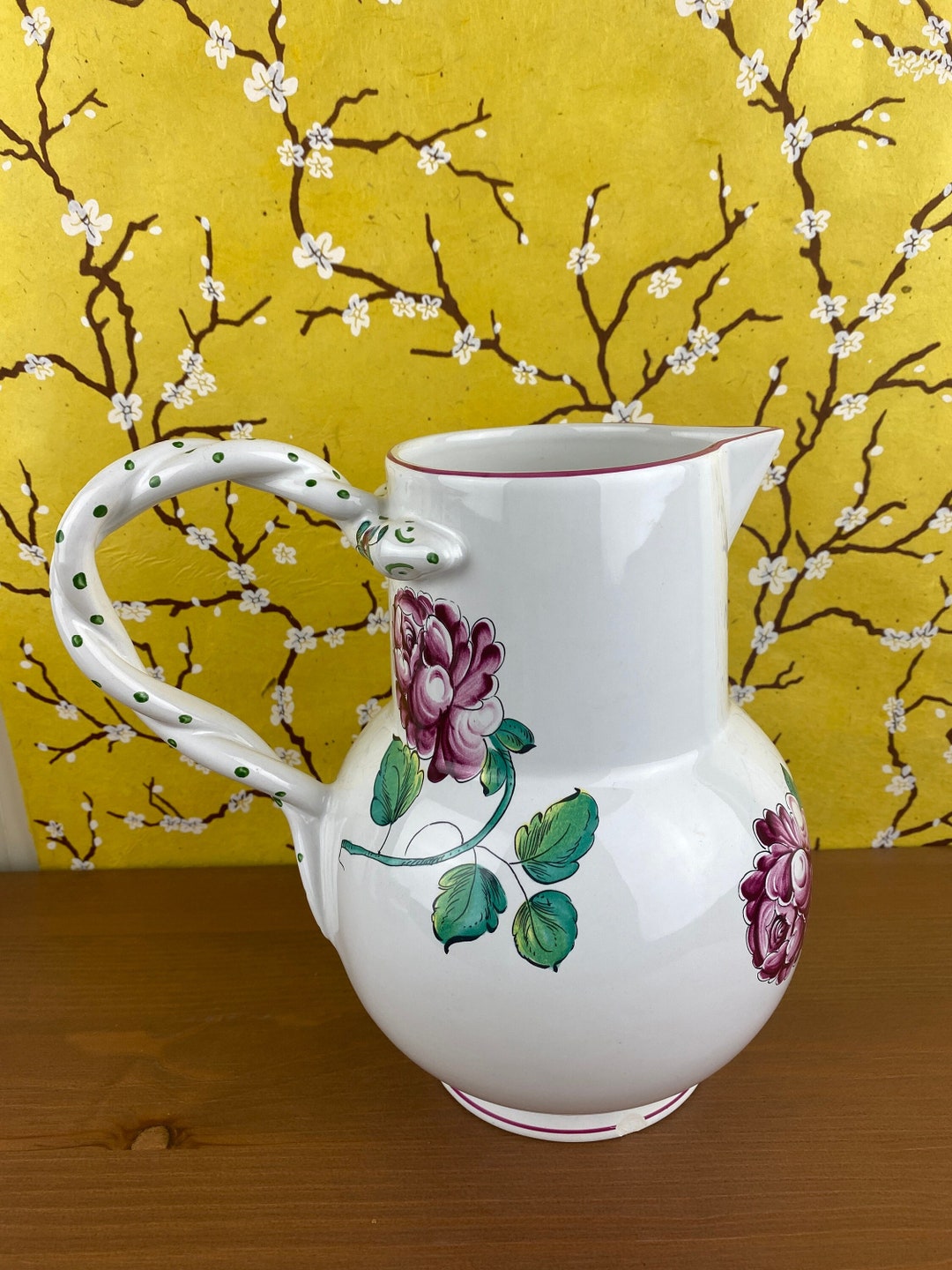 Vintage Tiffany & Co. Strasbourg Flowers Pitcher With Snake Handle - Etsy