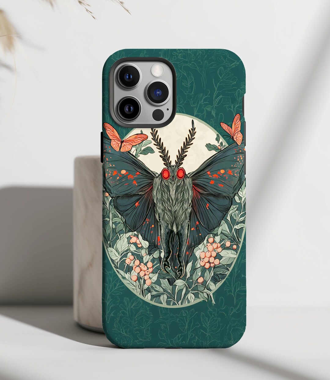 Mothman iPhone Case Cryptid Design Paranormal Mothman Case Cryptid ...
