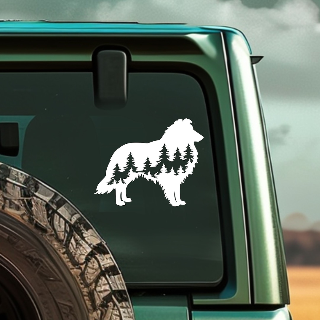 Shetland Sheepdog Decal Car Decal Sheltie Dog Sticker Durable ...