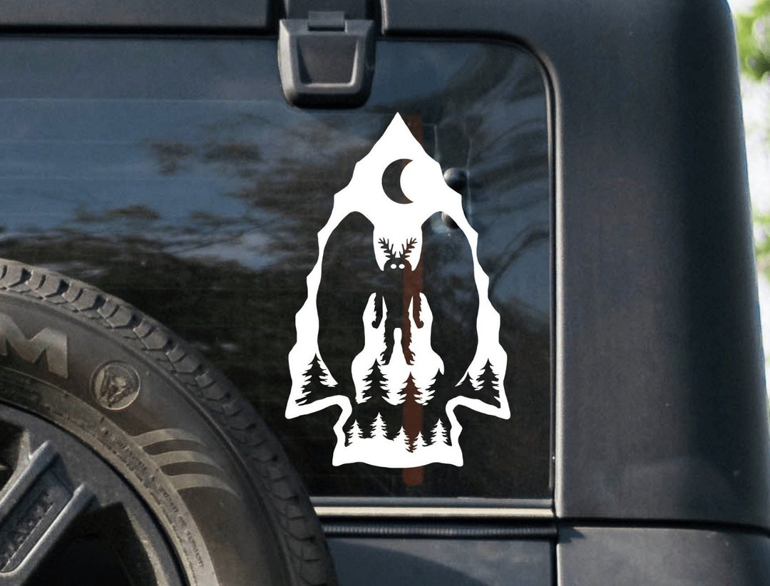 Mothman Car Decal Mothman Sticker Bumper Sticker for Cars Cryptid Vinyl ...