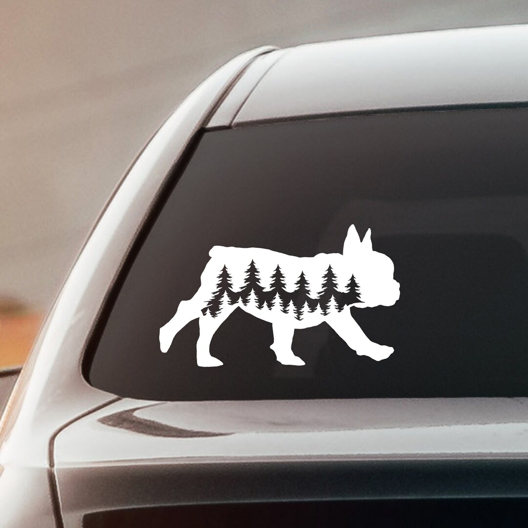 French Bulldog Dog Car Window Decal Waterproof Vinyl Car Sticker for ...