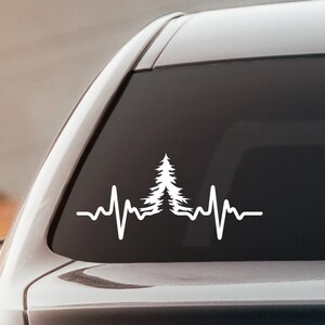 EKG Tree Decal | EKG Sticker, EKG Stickers, Nature Car Decal, Bumper ...