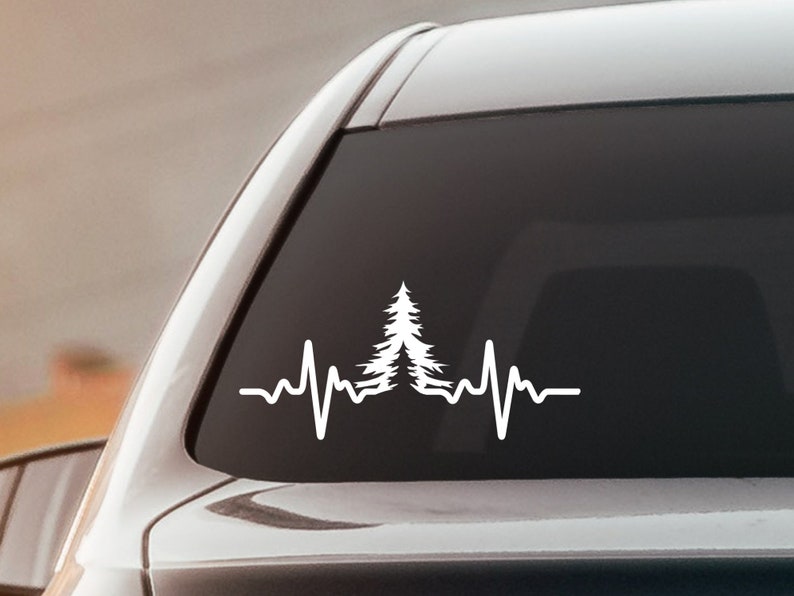 EKG Tree Decal | EKG Sticker, EKG Stickers, Nature Car Decal, Bumper ...