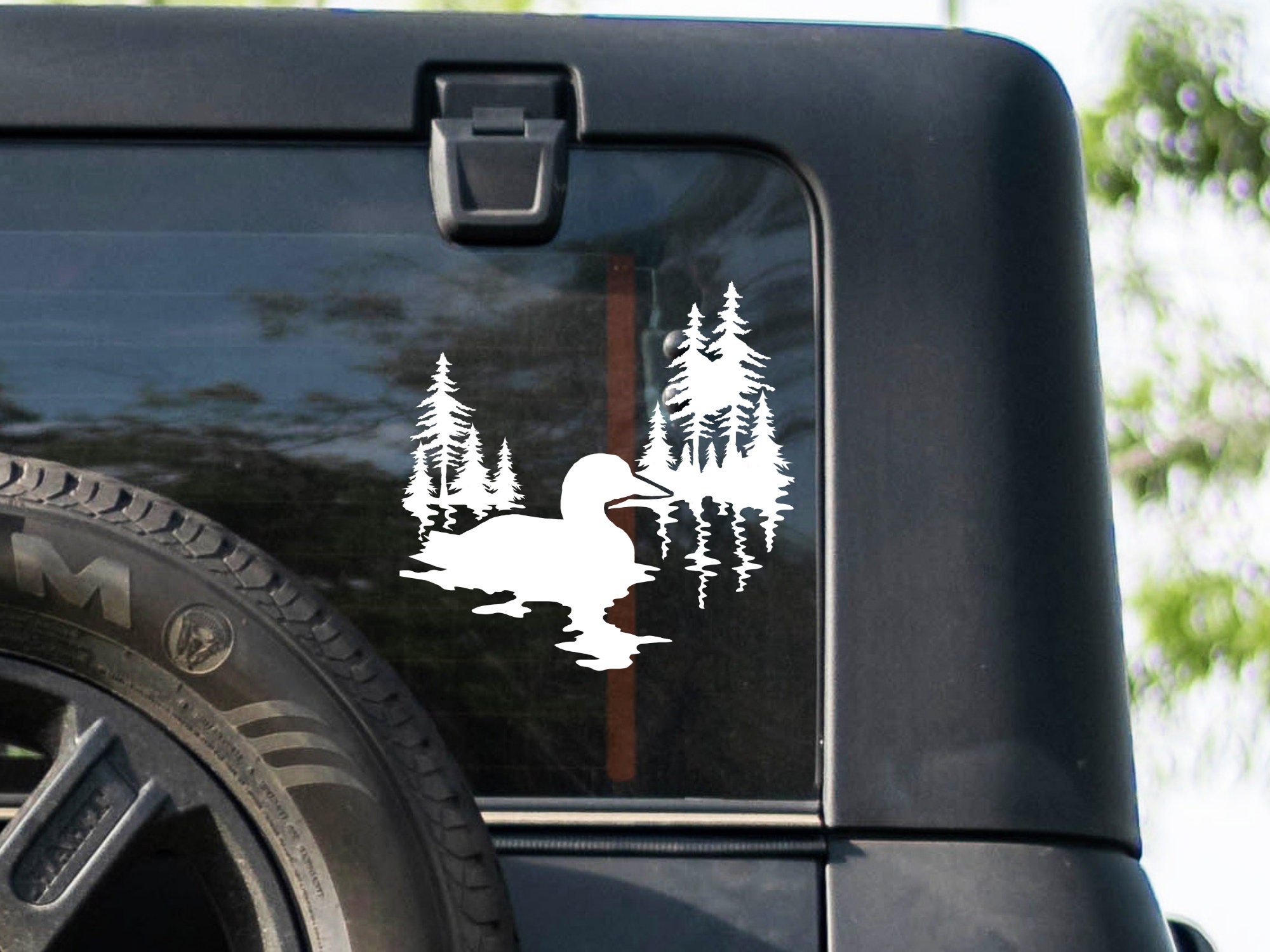 Loon Sticker Loon Vinyl Decal Lake Sticker Lake Decal - Etsy