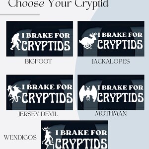 Mothman Cryptid Decal Car Decal Bigfoot Sasquatch Sticker Durable ...