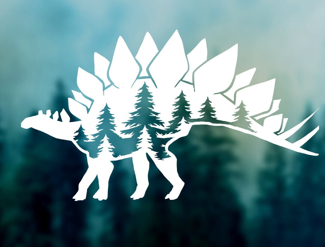 STEGOSAURUS Dinosaur Decal Car Decal Stegosaurus Dino Sticker Durable ...