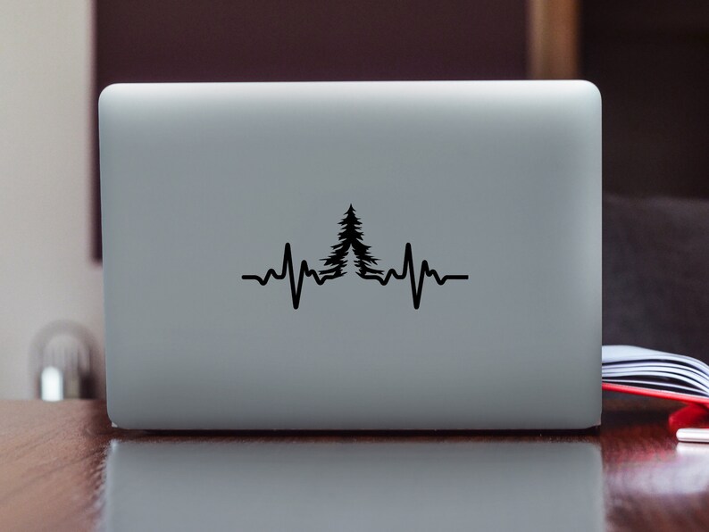 EKG Tree Decal EKG Sticker EKG Stickers Nature Car Decal - Etsy