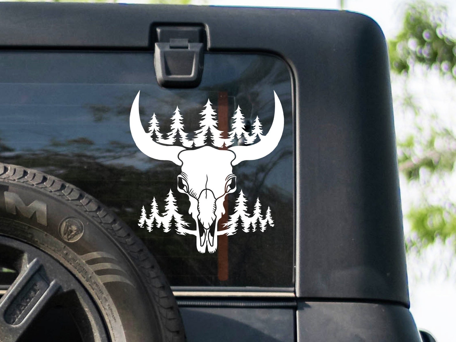 Cow Skull Decal | Bull Skull Stickers, Nature Stickers, Nature Car ...