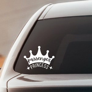 Passenger Princess Decal for Car Sticker Durable Waterproof Vinyl ...
