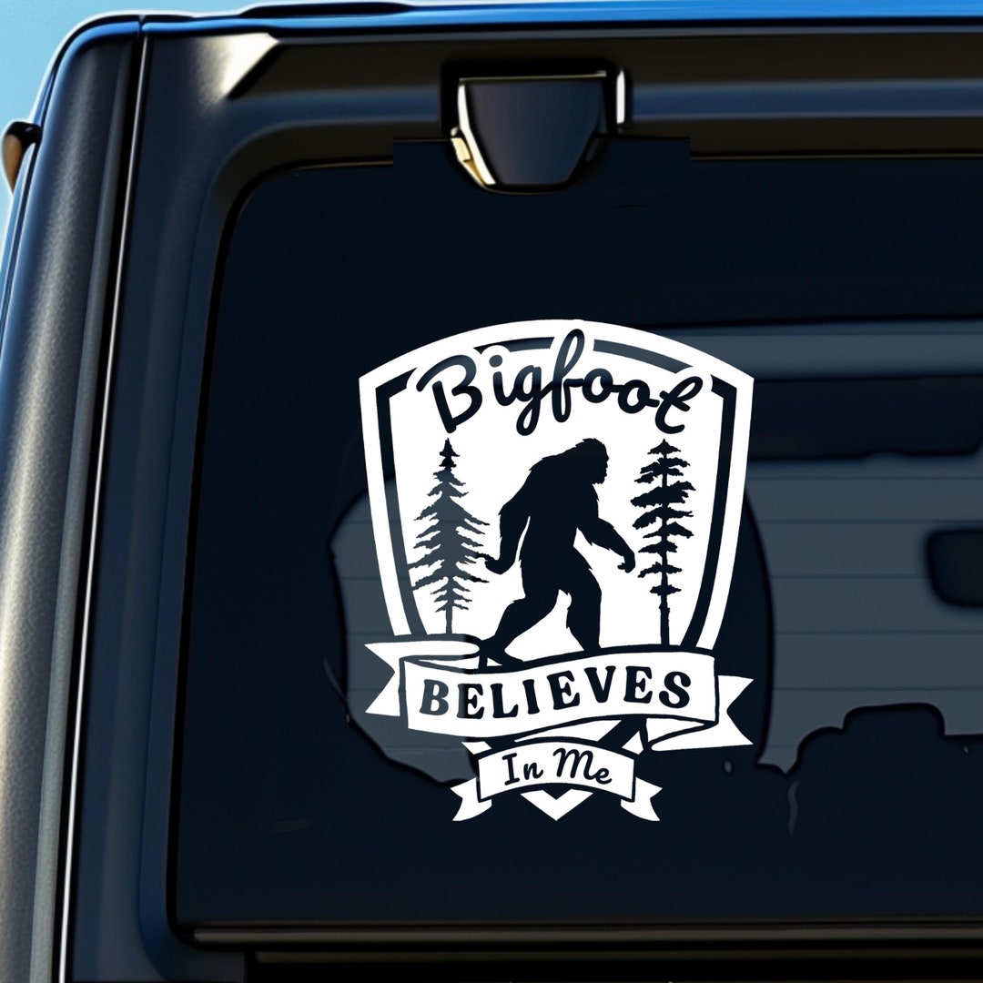 Bigfoot Decal Car Decal Bigfoot Sasquatch Yeti Sticker Durable ...