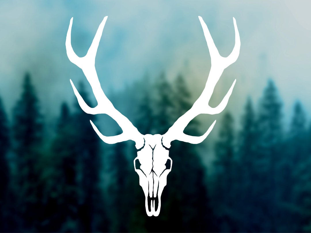 ELK Skull Decal Car Decal Deer Elk Stag Sticker Durable Waterproof ...