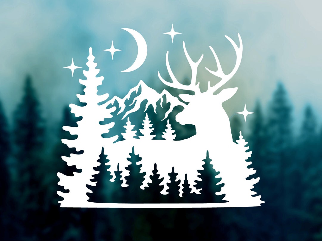 Deer Decal Buck Sticker Deer Stickers Nature Car Decal Bumper Stickers ...