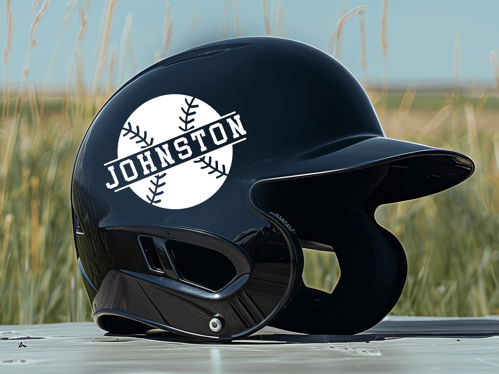 Custom Baseball Helmet Decal for Softball Sports Number Helmet Custom ...