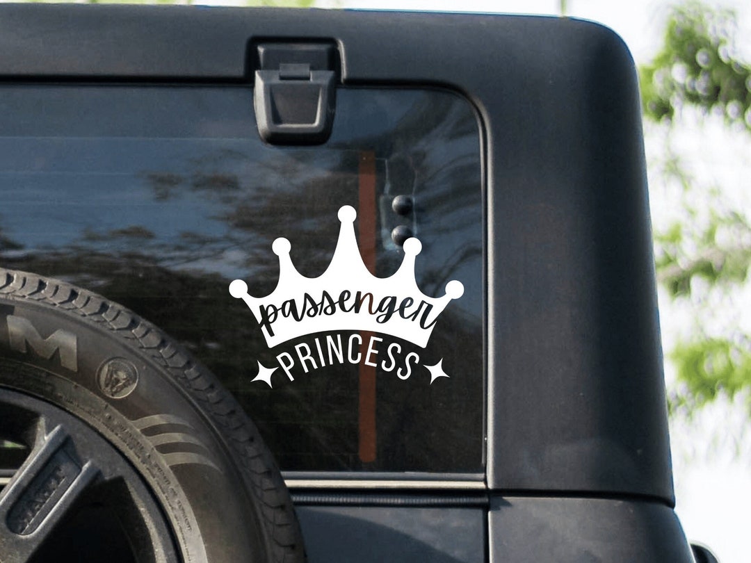 Passenger Princess Decal for Car Sticker Durable Waterproof Vinyl ...