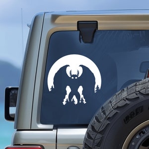 Mothman Car Decal Mothman Sticker Bumper Sticker for Cars Cryptid Vinyl ...