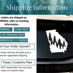 State GEORGIA Decal Georgia Sticker Car Decal United States Sticker ...