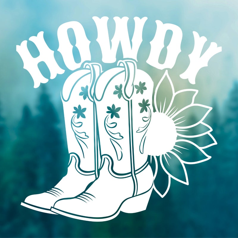 Western Cowboy Decal - Etsy