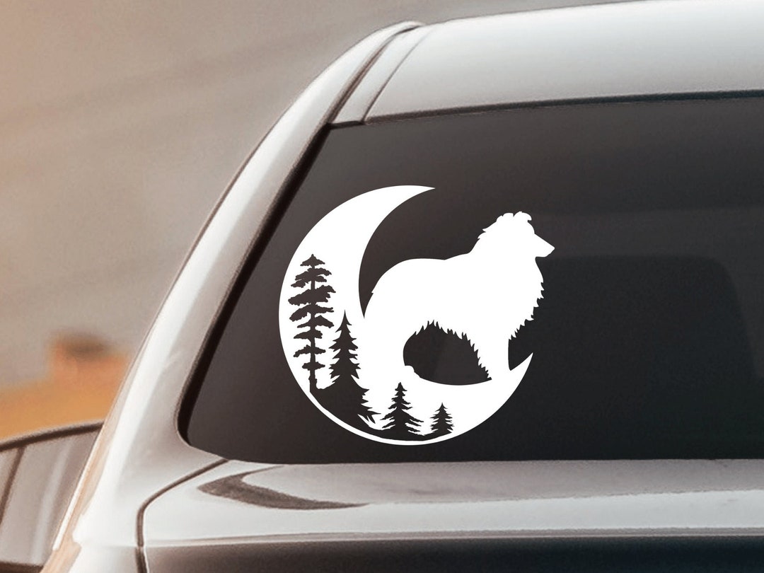 Shetland Sheepdog Dog Car Window Decal Waterproof Vinyl Car Sticker for ...