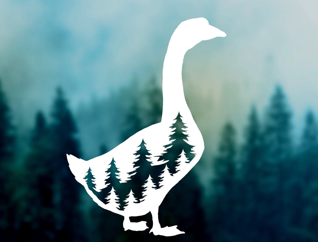 Goose Decal | Goose Stickers, Nature Stickers, Nature Car Decal, Laptop ...