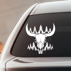 Cow Skull Decal | Bull Skull Stickers, Nature Stickers, Nature Car ...