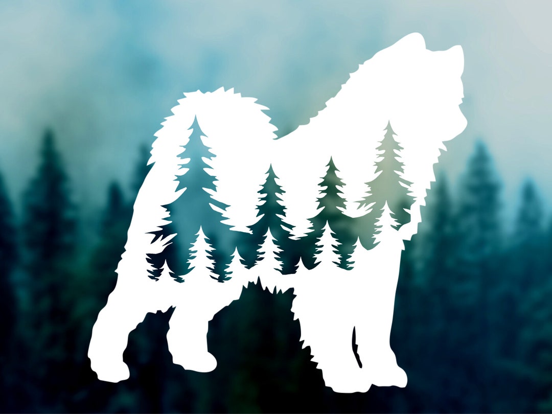 Samoyed Decal Car Decal Samoyed Sticker Durable Waterproof Vinyl ...