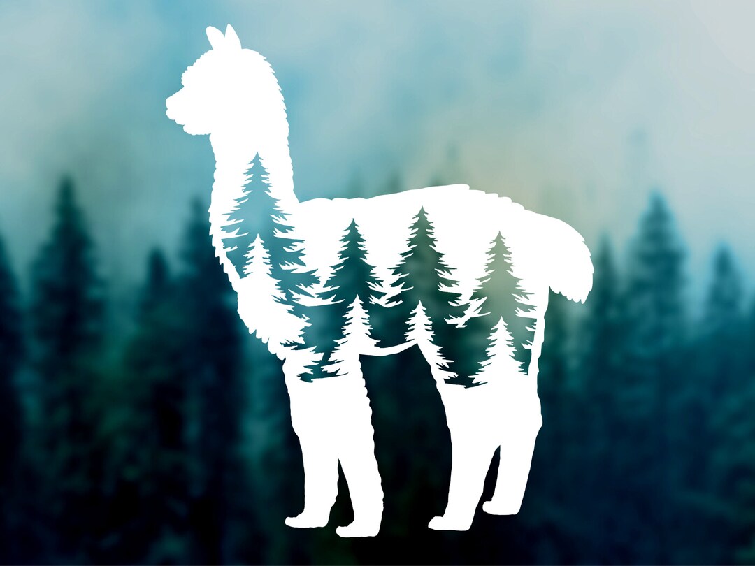 Alpaca Decal Alpaca Stickers, Car Decal, Car Sticker, Durable ...