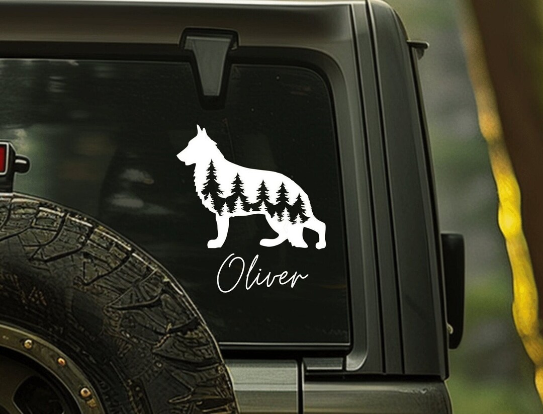 Custom German Shepherd Decal Car Decal German Shepherd Sticker Durable ...
