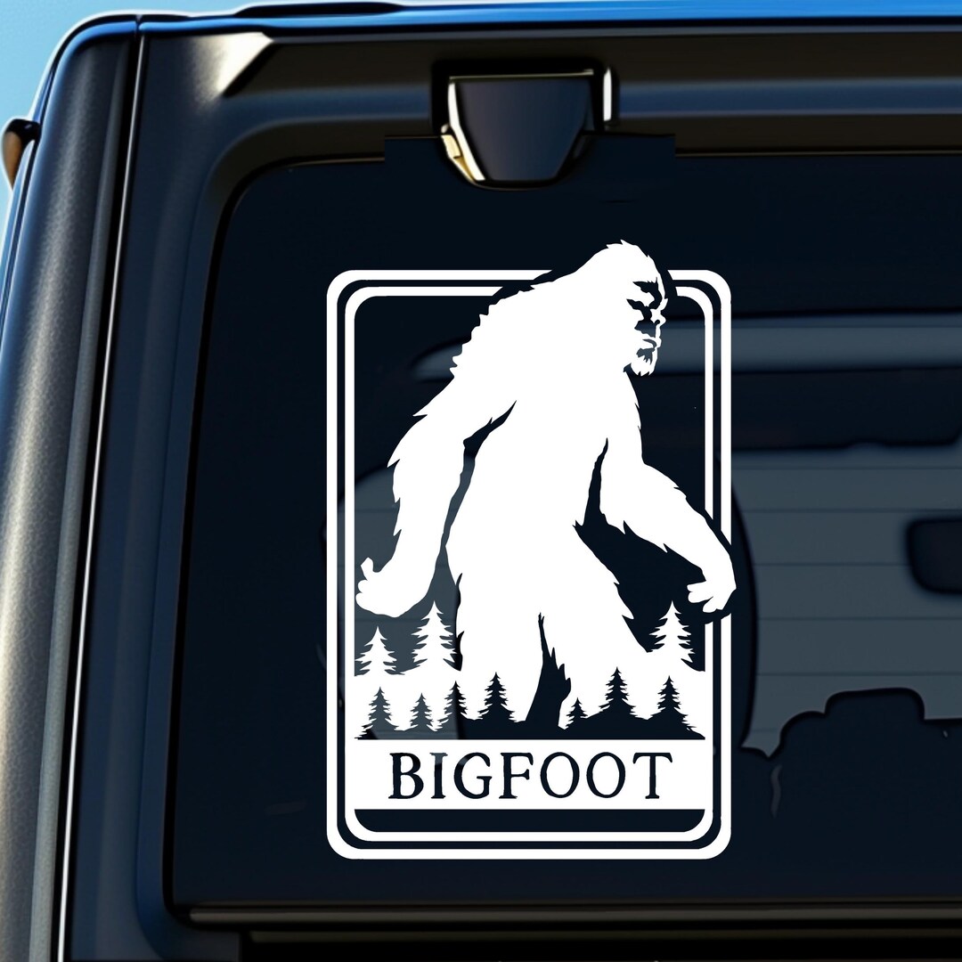 Bigfoot Decal Car Decal Bigfoot Sasquatch Yeti Sticker Durable ...