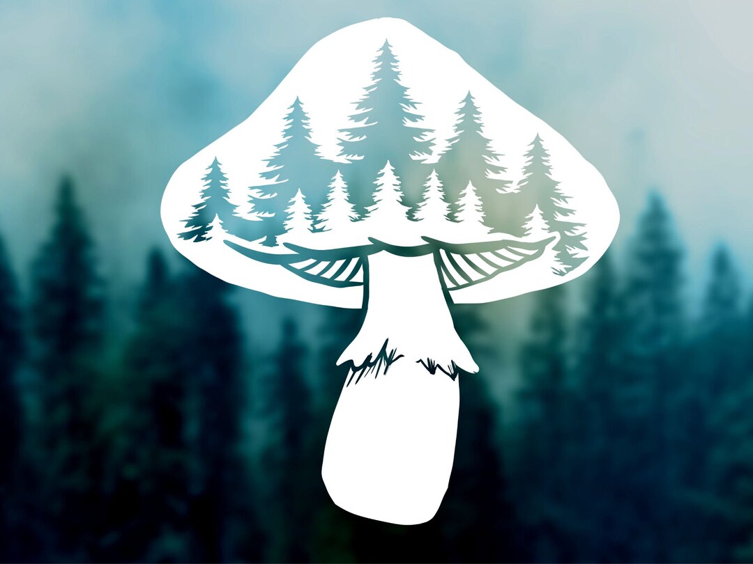 Mushroom Decal | Mushroom Stickers, Car Decal, Car Sticker, Durable ...