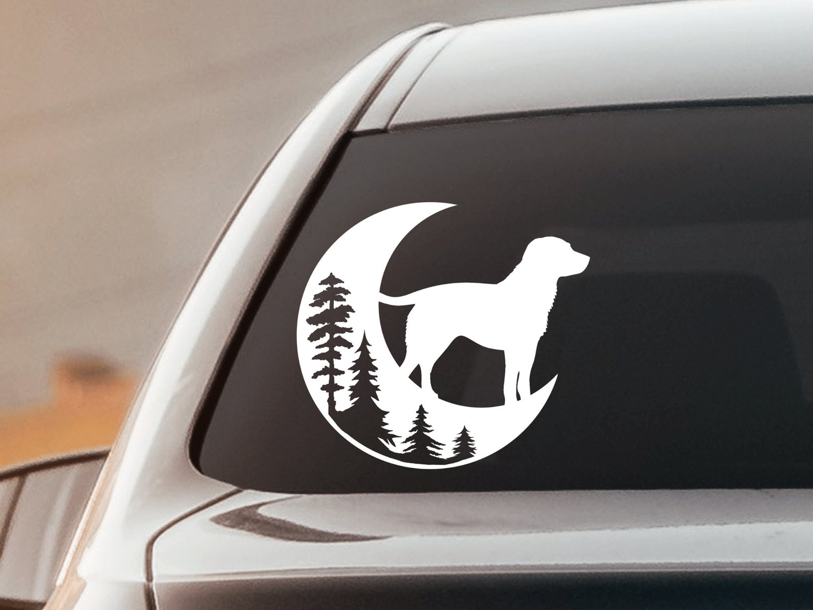 Labrador Retriever Dog Car Window Decal Waterproof Vinyl Car Sticker ...