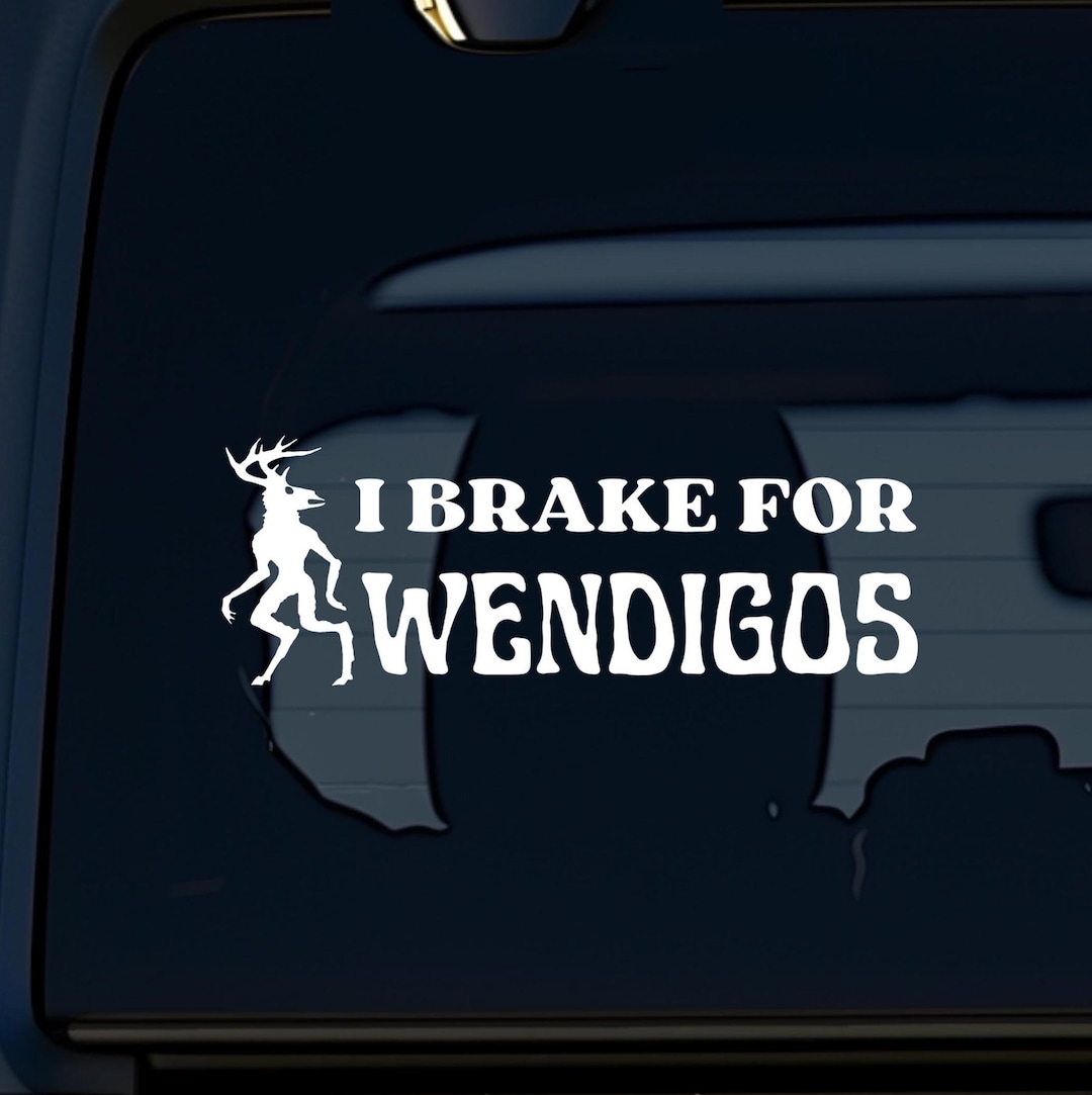 Wendigo Car Decal Wendigo Sticker Bumper Sticker for Cars Cryptid Vinyl ...