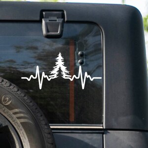 EKG Tree Decal | EKG Sticker, EKG Stickers, Nature Car Decal, Bumper ...