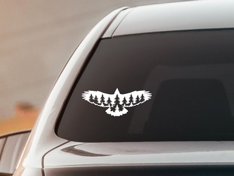 Hawk Decal | Hawk Sticker, Hawk Stickers, Hawk Car Decal, Bumper ...