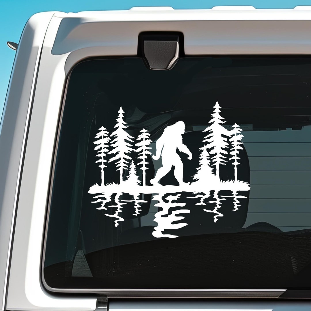 Bigfoot Decal Car Decal Bigfoot Sasquatch Yeti Sticker Durable ...
