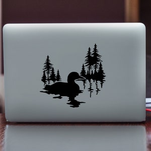 Loon Sticker | Loon Vinyl Decal | Lake Sticker | Lake Decal ...