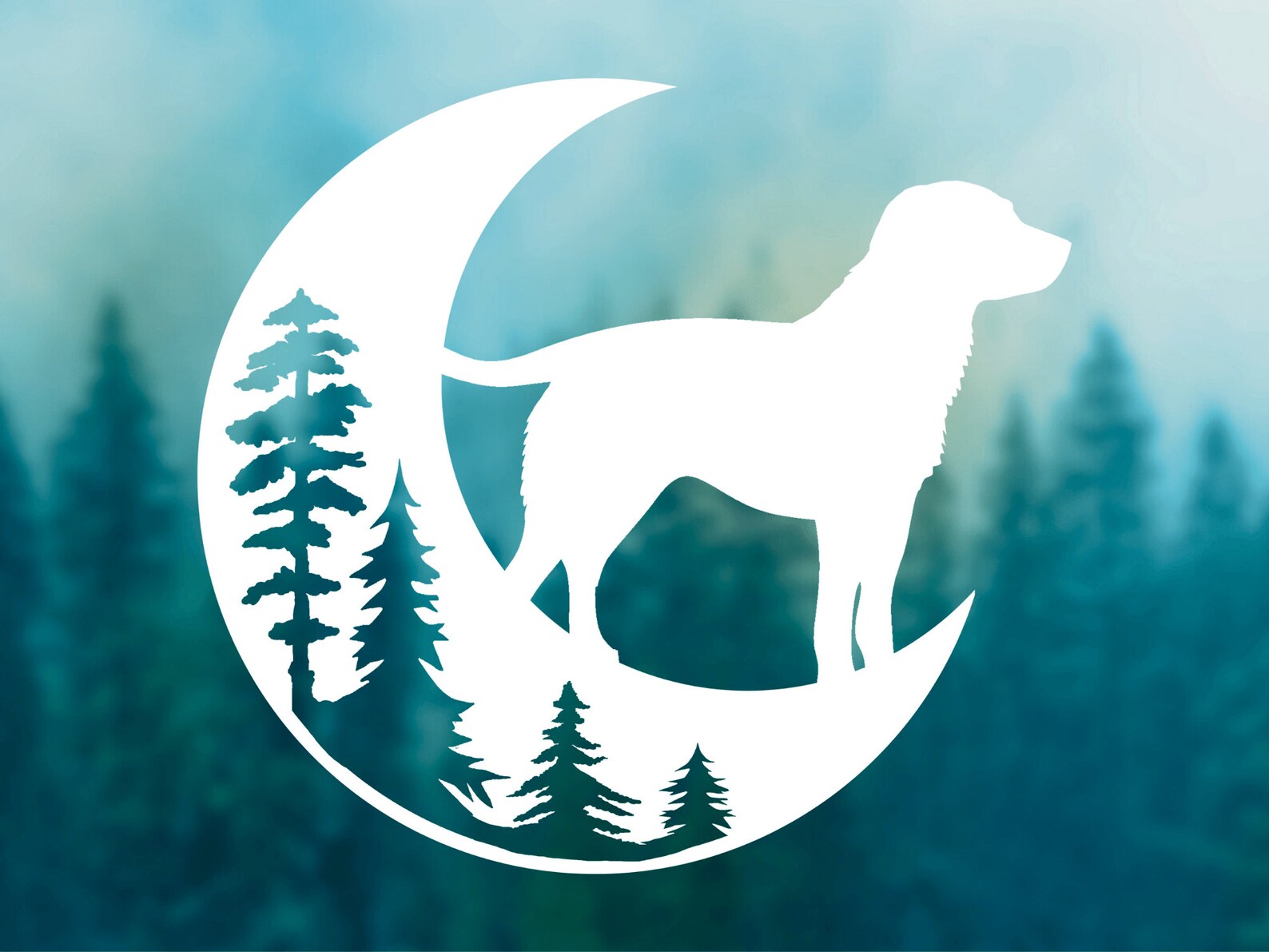 Labrador Retriever Dog Car Window Decal Waterproof Vinyl Car Sticker ...