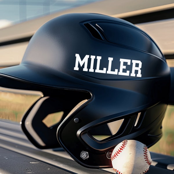 Baseball Name Decals - Etsy