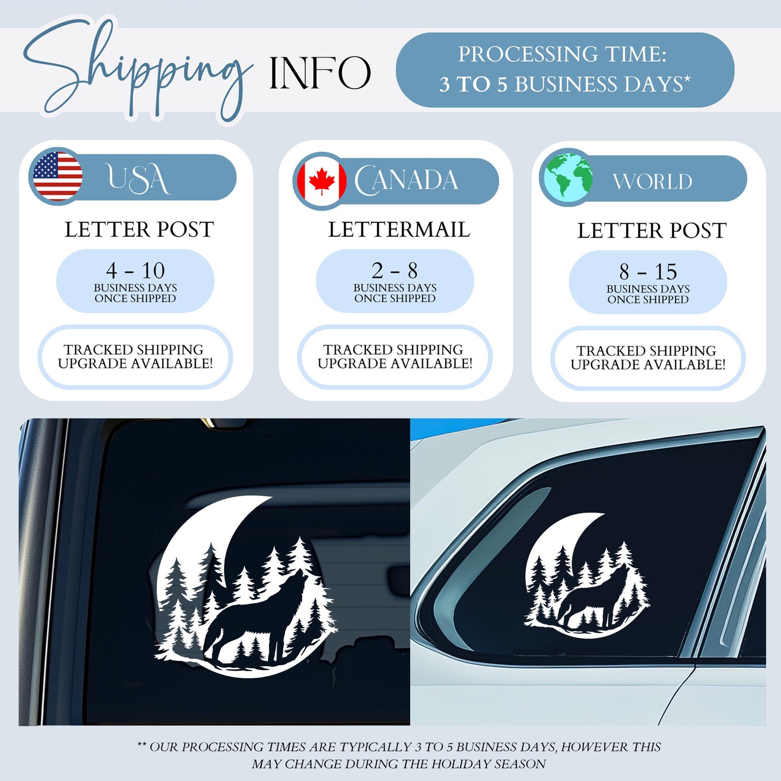 Wolf Moon Decal Wolf Stickers Moon Stickers Nature Car Decal Bumper ...