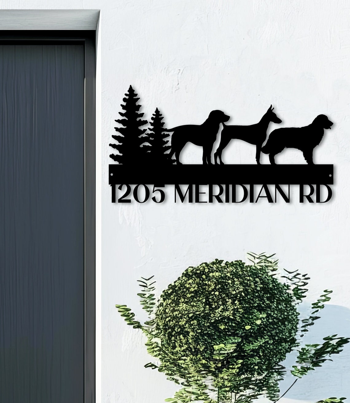 Custom Lake House Metal Address Sign Personalized Cabin House Address ...