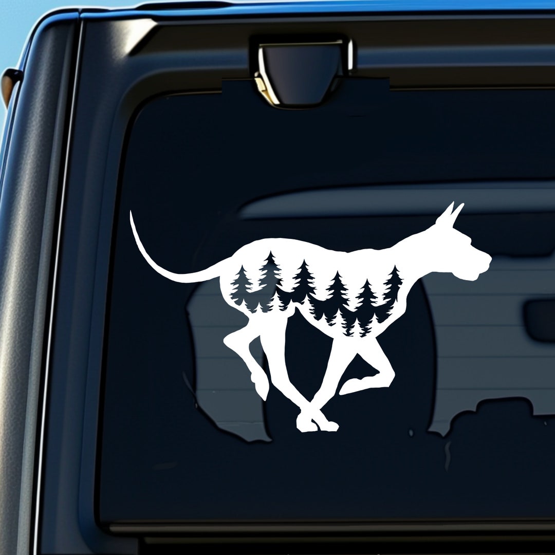 Great Dane Dog Car Window Decal Waterproof Vinyl Car Sticker for Great ...
