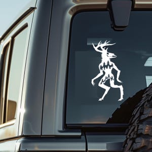 Wendigo Car Decal Wendigo Sticker Bumper Sticker for Cars Cryptid Vinyl ...