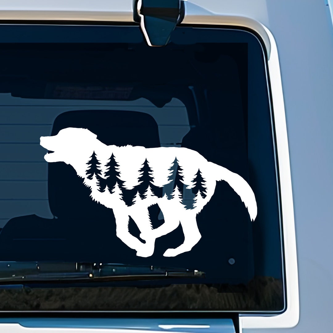 Labrador Retriever Dog Car Window Decal Waterproof Vinyl Car Sticker ...
