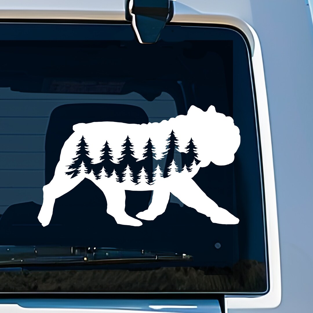 Bulldog Dog Car Window Decal Waterproof Vinyl Car Sticker for Bulldog ...