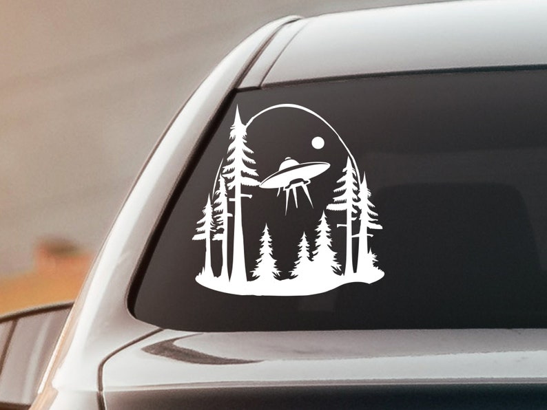 UFO Sticker Alien Sticker Spaceship Sticker Water - Etsy