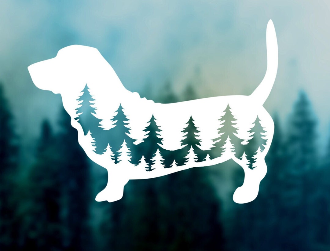 Bassett Hound Dog Decal Car Decal Bassett Hound Sticker Durable ...