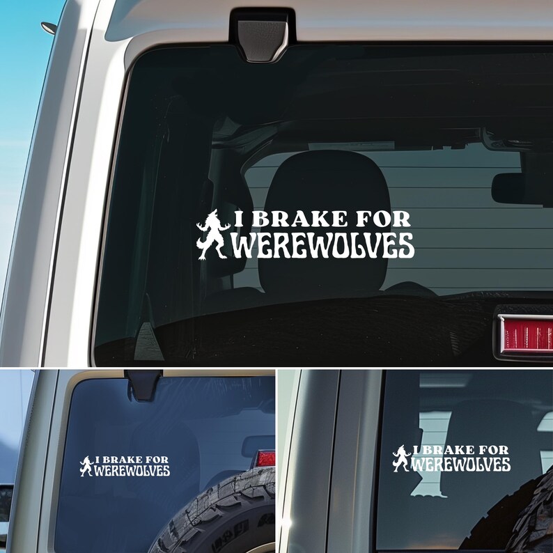 Werewolf Cryptid Decal Car Decal Werewolf Sticker Durable Waterproof ...